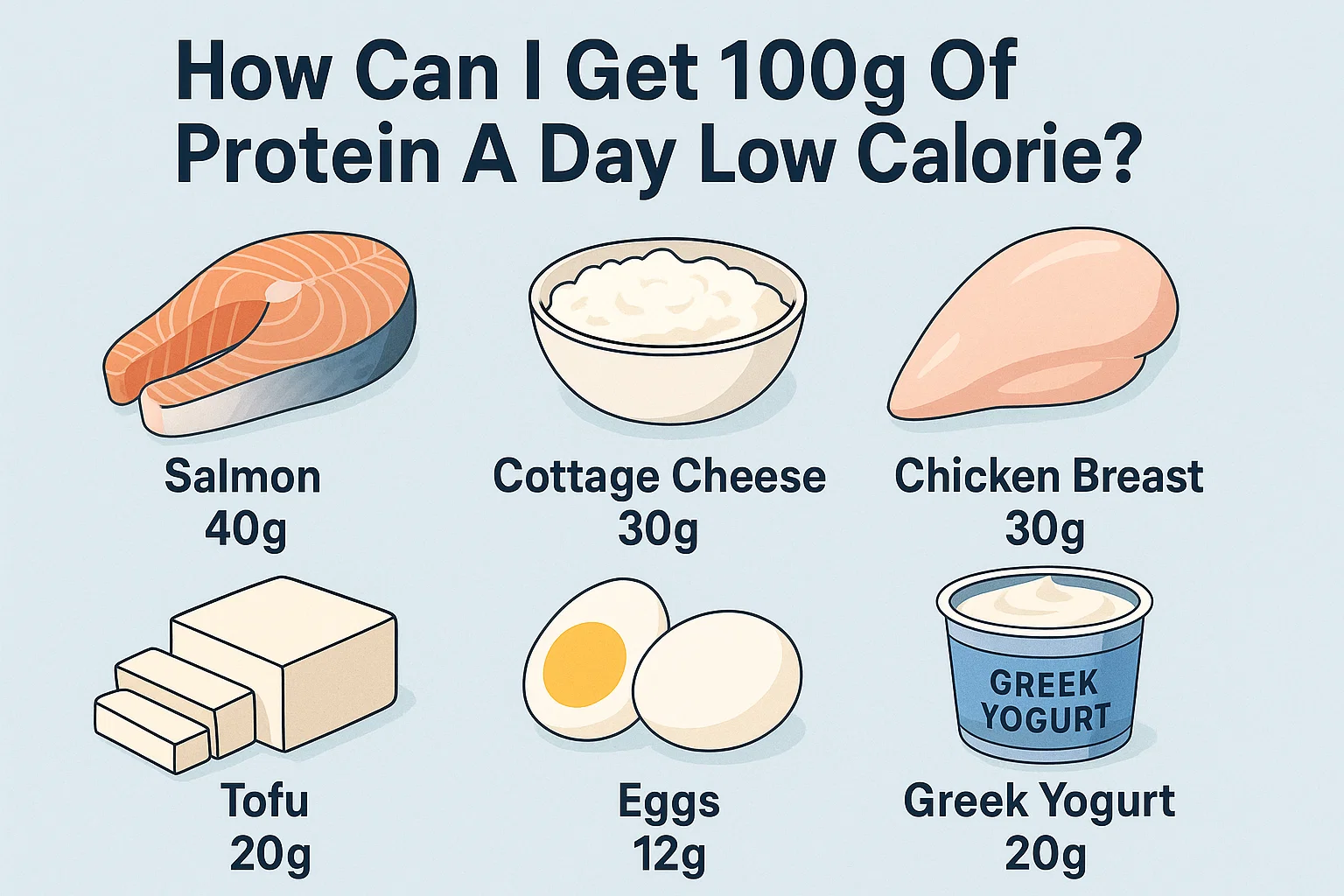 How Can I Get 100g Of Protein A Day Low Calorie?